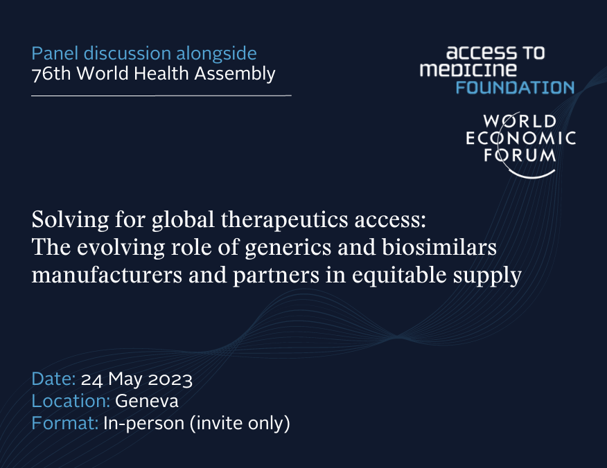 Foundation to co-host event with WEF on generic and biosimilar ...